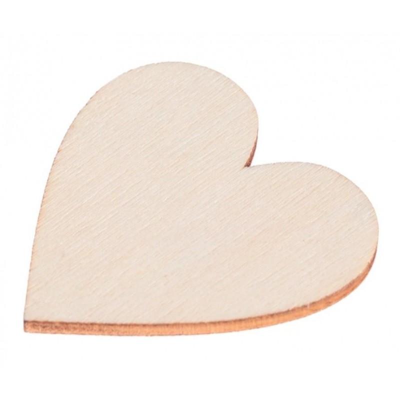 Inima din lemn, 4 x 4 cm